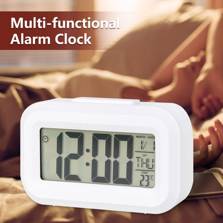 LED Digital Alarm Clock Electronic Digital Alarm Screen Desktop Clock ...
