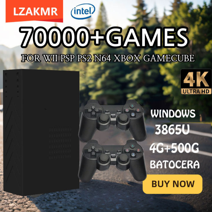 Retro Super Game Console R3 PRO 500GB Gaming HDD Batocera 3865U 70000+Games For Wii PS2 XBOX PSP ...