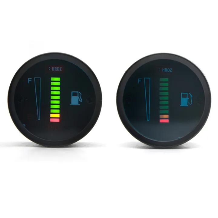 2" 52mm Car Motorcycle Fuel Gauge LED Fuel Level Moto Meter Gauge Fuel ...
