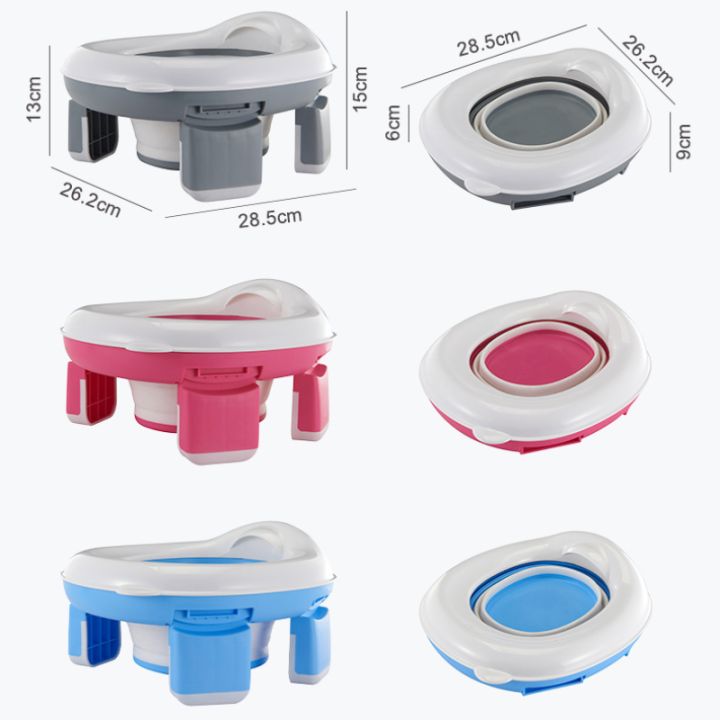 Children Potty Training Seat Household Plastics Portable Folding Toilet ...