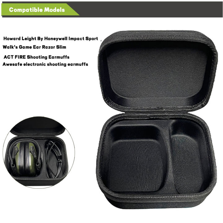Hard Travel Case for Howard Leight Impact Sport OD Electric Earmuff for ...