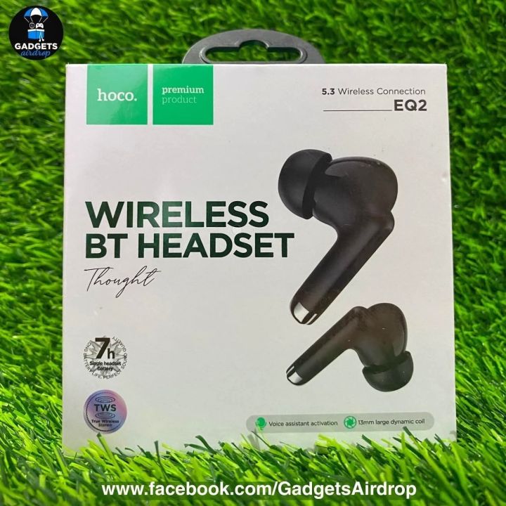 HOCO EQ2 TWS Wireless Earbuds – Bluetooth 5.3, Deep Bass Sound, Touch ...