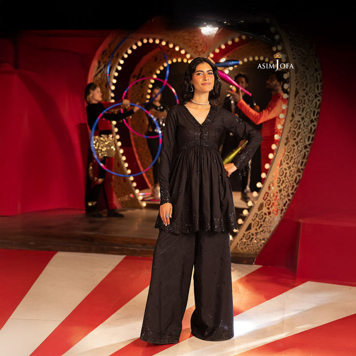 Asim Jofa Unstitched Embroidered Silk 2 Pcs Suit For Women And Girls ...