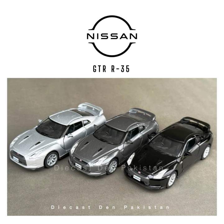 Nissan Skyline GTR R35 (5 in) 1:36 Diecast Scale Model by Kinsmart ...