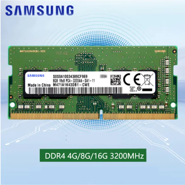 Samsung DDR4 4GB 8GB 16GB 32GB 64GB 2400mhz 2133 2666mhz 3200mhz Sodimm ...