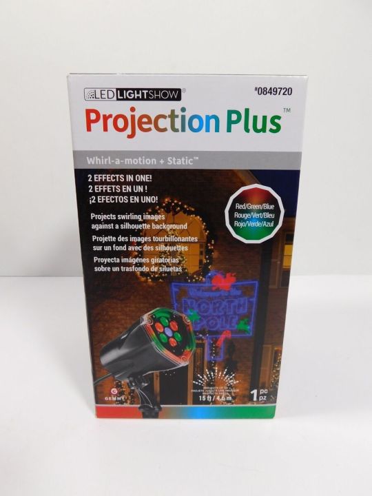 (L). LED Lightshow Projection Plus Whirl-a-Motion + Static Welcome to ...