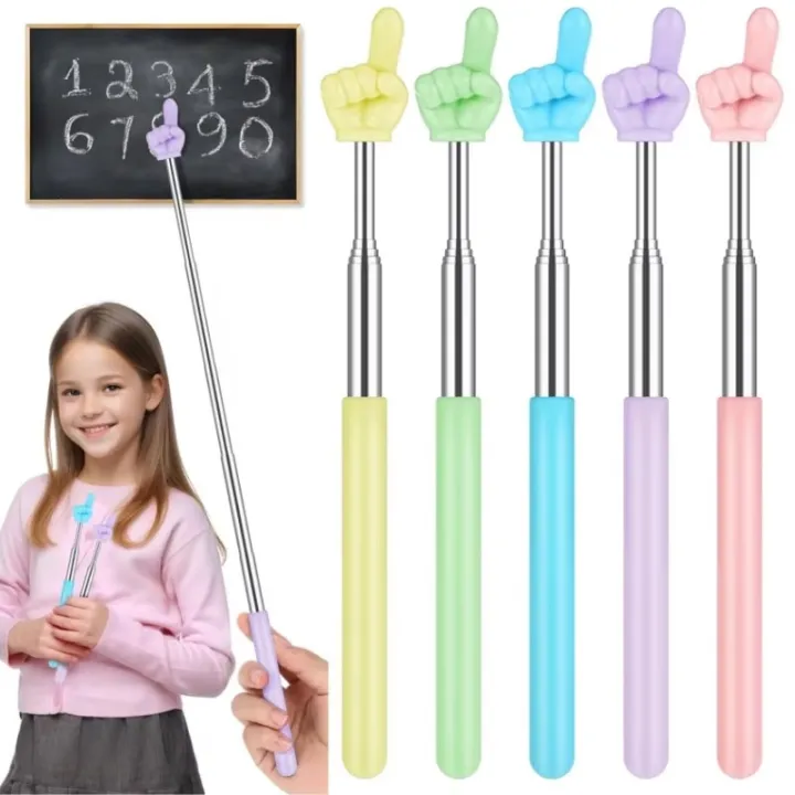 Stainless Steel Teaching Pointer Telescopic Rod Finger Design Teaching ...