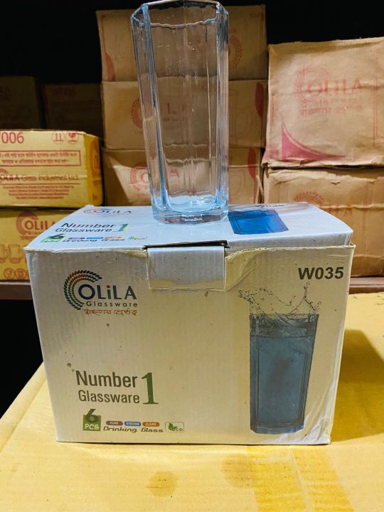 Olila Drinking Glass 6 pcs set | Daraz.com.bd