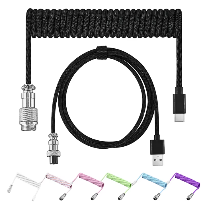 USB Type-C Mechanical Keyboard Coiled Cable USB Mechanical Keyboar ...