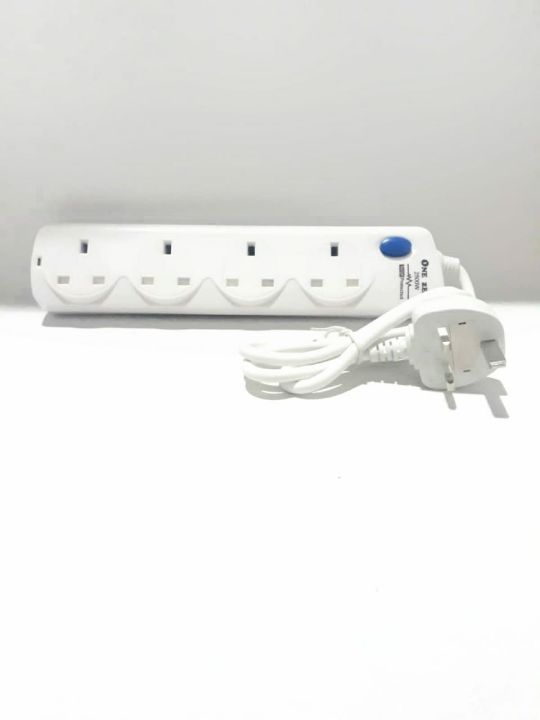 Extension wire code 1m long 4 uk shoket plug base | Daraz.lk