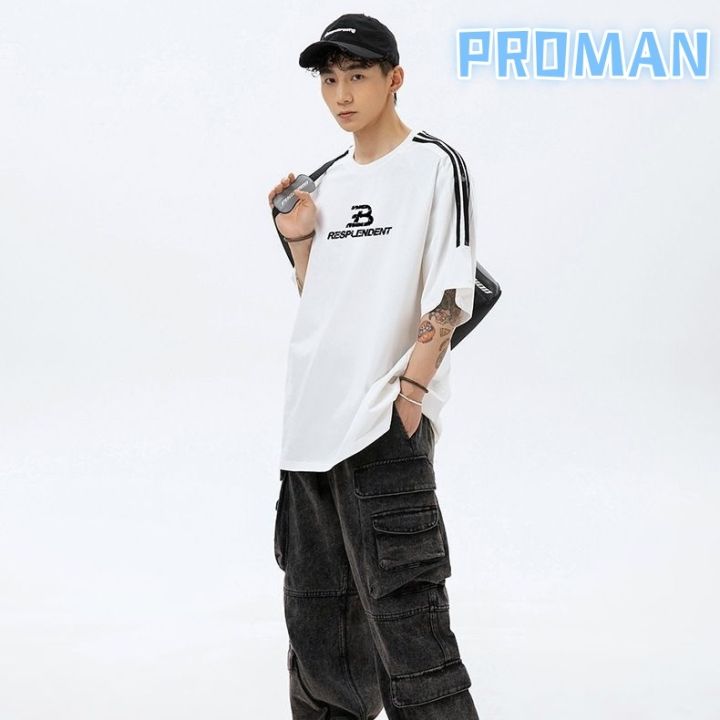 Proman-popular brand popular brand letter printed short sleeve T-shirt ...