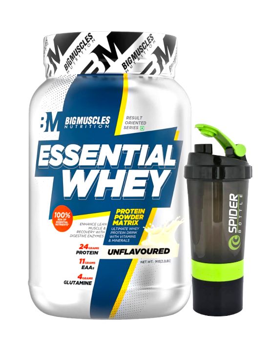 Bigmuscles Nutrition Essential Whey Protein Powder 1Kg 21 serves ...