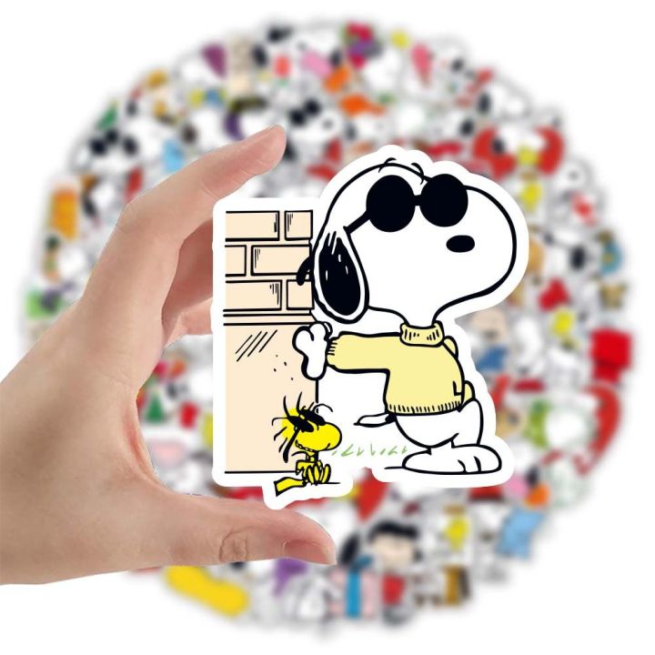 Ready to ship! Snoopy peanuts sticker, 50 different pattern waterproof ...