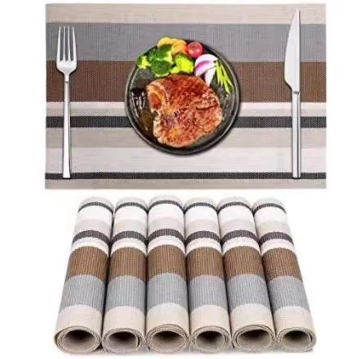 Printed colorful safe dining table place mat , eco-friendly hot food ...