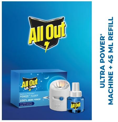 AllOut Ultra Power Mosquito Repellant Combo Pack (Machine + Refill 45ml ...