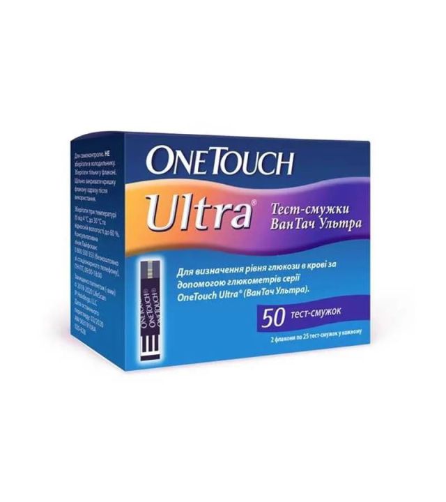 OneTouch Ultra 25 & 50 pcs China Glucose Test Strip | Daraz.com.bd