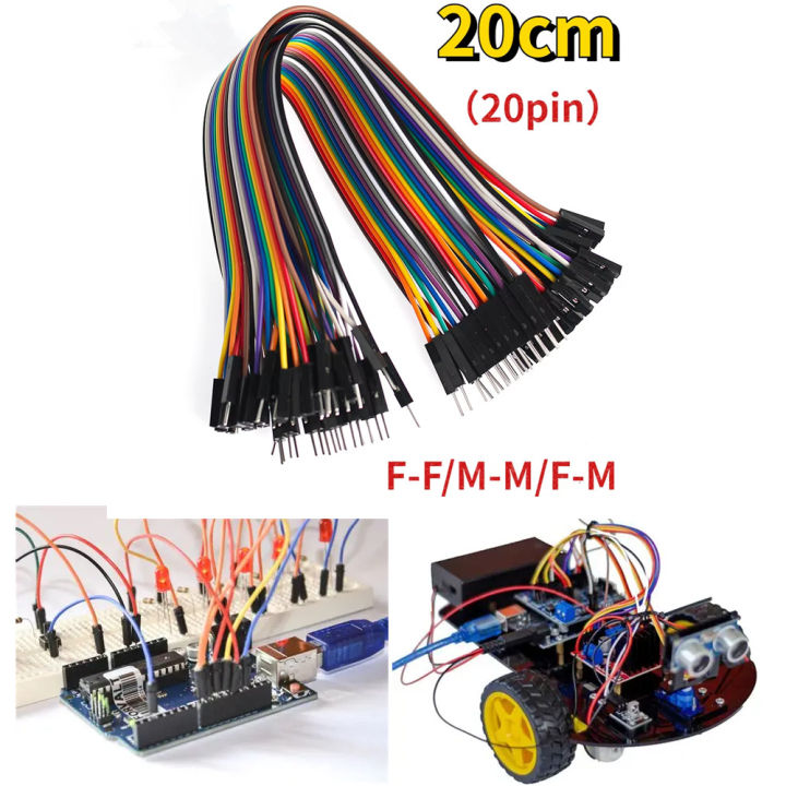20Pin Jumper Wire Dupont Line 20cm for Arduino DIY Electronics Kit with ...