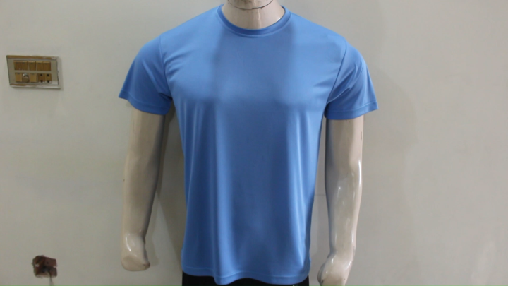 Men’s Sky Blue Dry Fit Sports T-Shirt | Breathable Short Sleeve Active ...