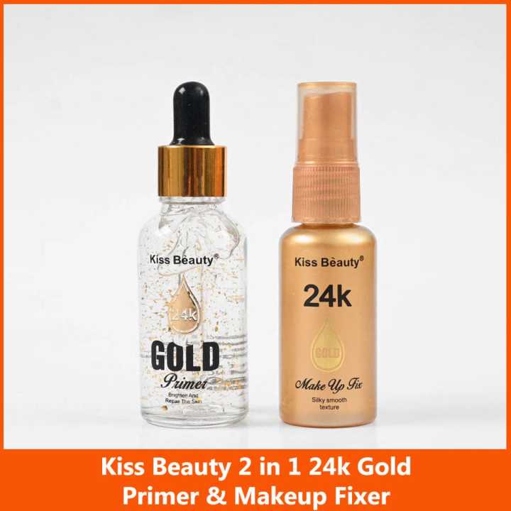 Kiss Beauty 24k Gold 2 in 1 Primer And Fixer | Daraz.pk