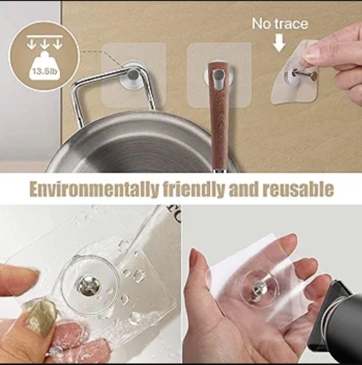 Screw Hook 5 Pcs Sticky Photo Frame Hooks for Wall Without Drilling, 5 ...