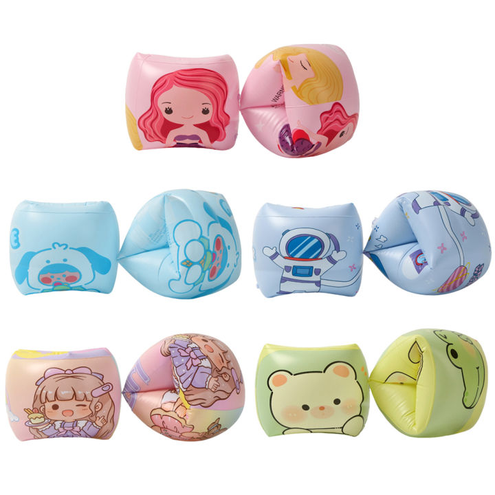 Cute Pool Floats Arm Bands Inflatable Swim Floater Sleeves Swimming Arm ...