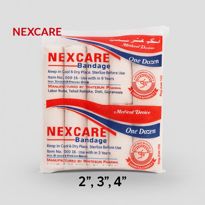 White Cotton Surgical Bandages Patti 2" / 3" / 4" - Pack of 12 | Daraz.pk