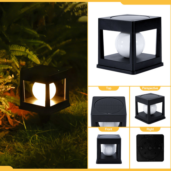 Solar Column Head Light, Waterproof Outdoor Buried Lights, Led Post ...