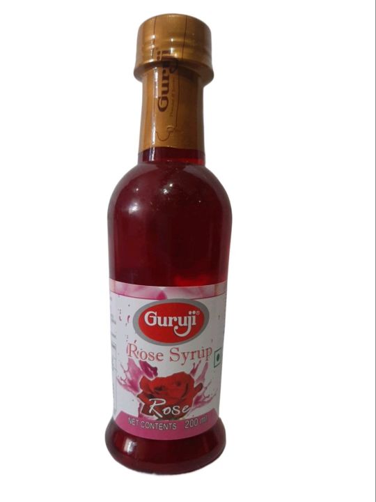 Guruji Flavour Rose Syrup - 200ml | Daraz.com.np