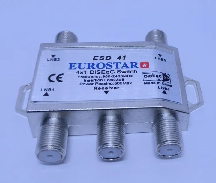 Satellites Diseqc 4 in 1 Switch HD- Switch 4X1 DiSEqC Satellite Dish ...