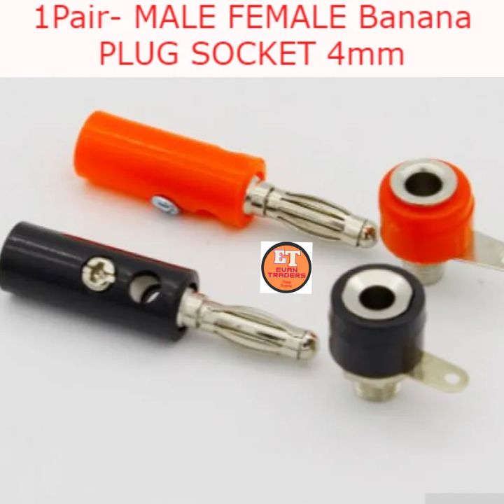 Terminal Cables Connector 4mm Male Female Banana Socket Jack | Daraz.com.bd