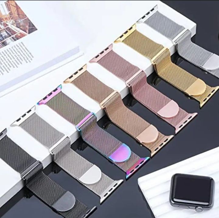 High quality magnetic chain straps for 44/42/45/49mm smart watches ...