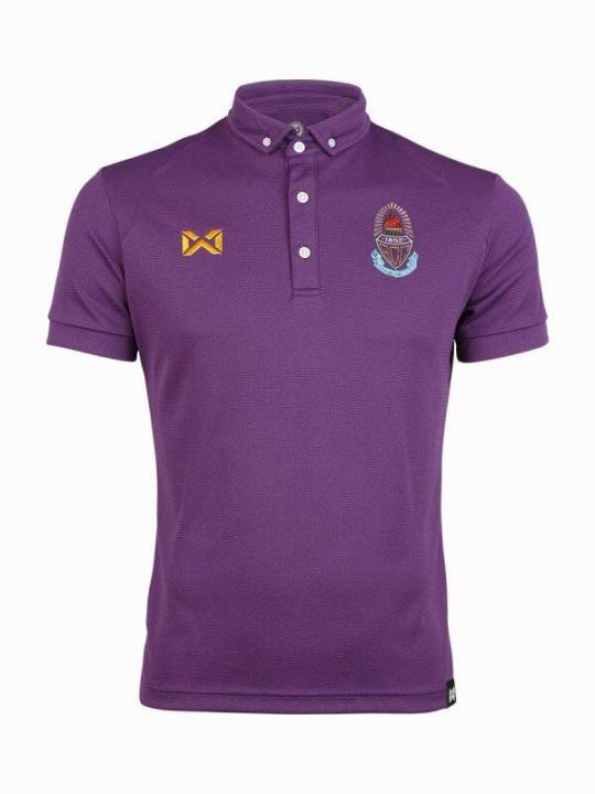 Warrix polo shirt Bangkok Christian College Bangkok Christian College BCC purple-yellow | Shop ...