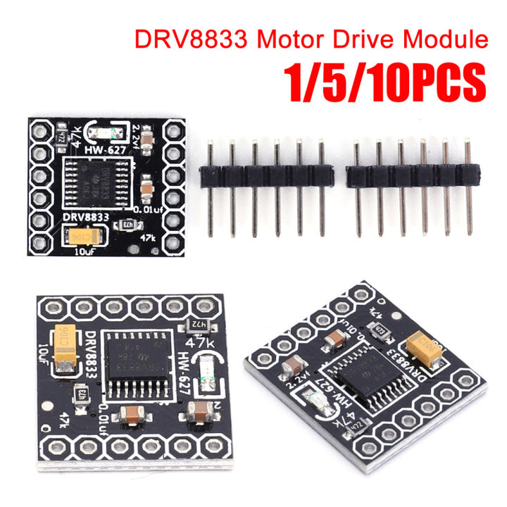 1-10pcs DRV8833 Motor Drive Module 1.5A Dual H Bridge DC Gear Motor Driver 6 Pin Silent Stepper ...