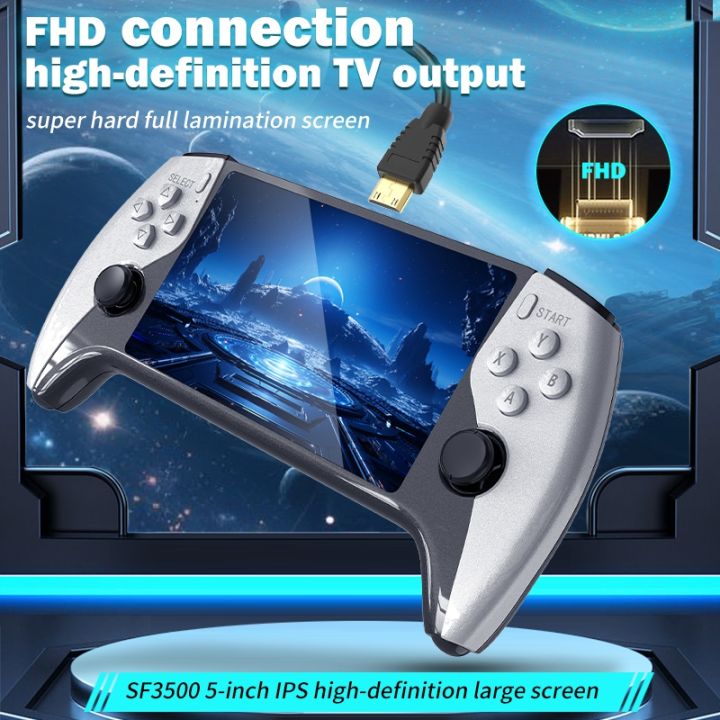 Multifunctional 5 Inch IPS HD Retro Handheld Game Console SF3500 ...