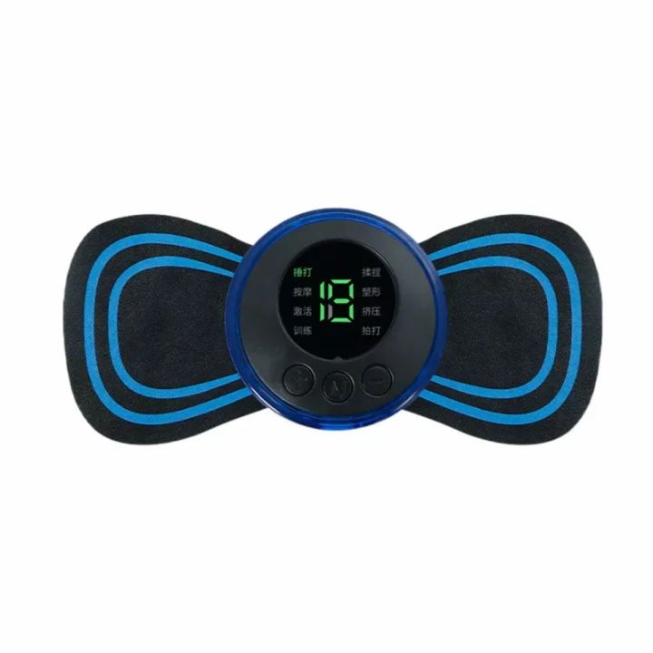 EMS Mini Neck Pulse Massager Electric LCD Display Stretcher EMS Mini ...