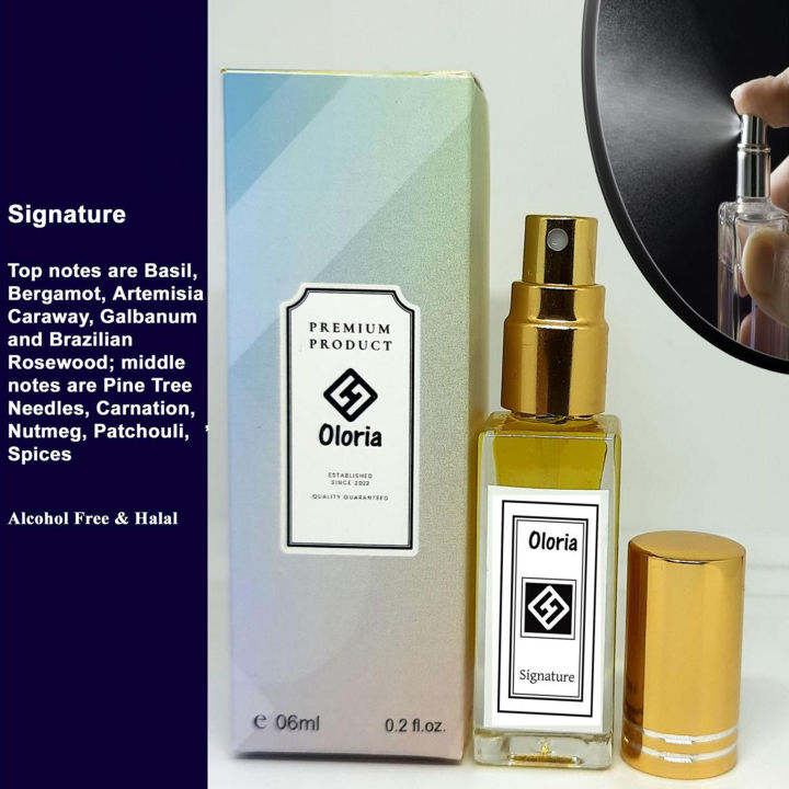 Signature Oil Base Perfume Attar Spray System - 100% Alcohol-Free ...