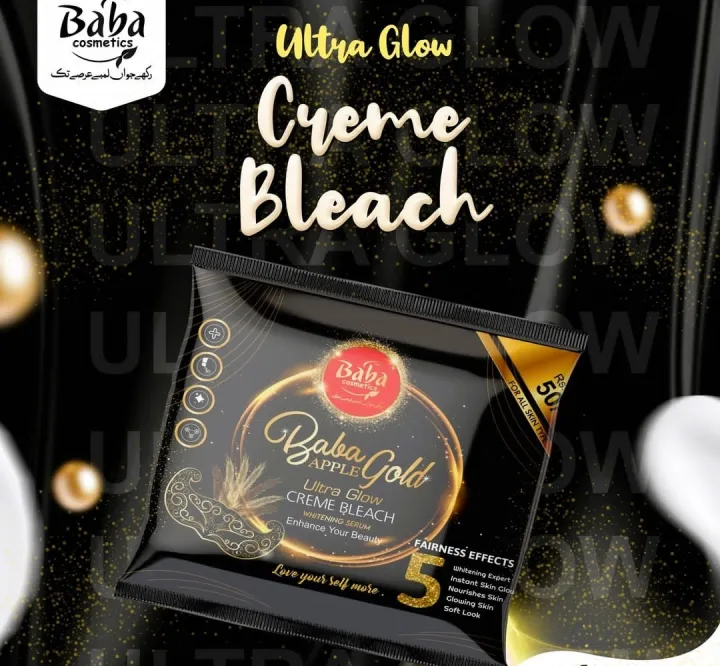 Baba Gold Apple Ultra Glow creme bleach 24 Pieces bachat pack with ...