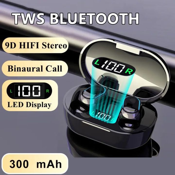 E7S TWS earbud Bluetooth Earphones Wireless Headphones Noise Cancelling ...