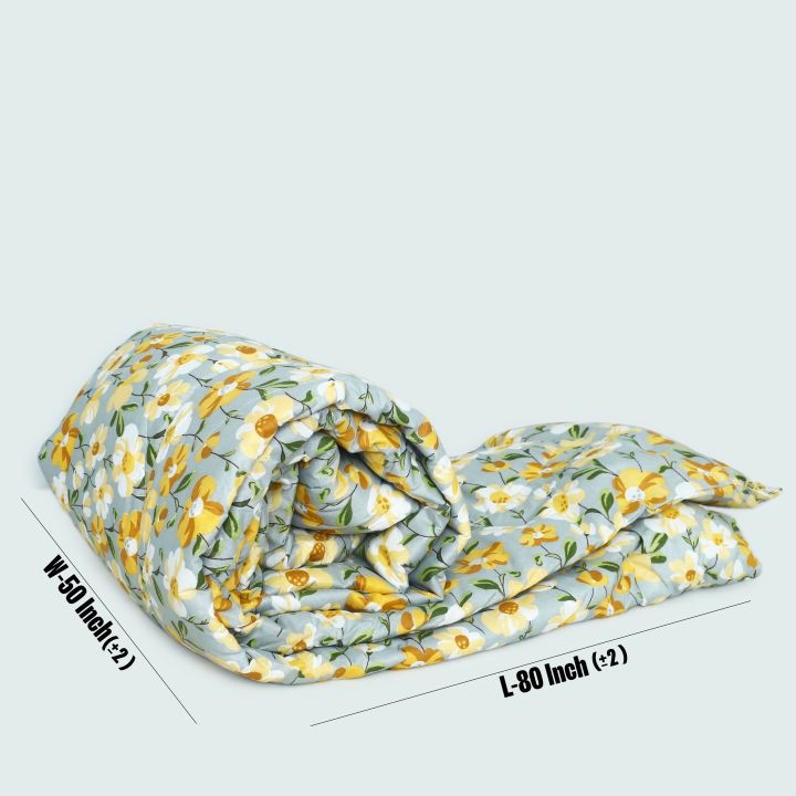 Teenage & Bachelor Winter Comforter | Soft Microfiber Poly-Filled Quilt ...