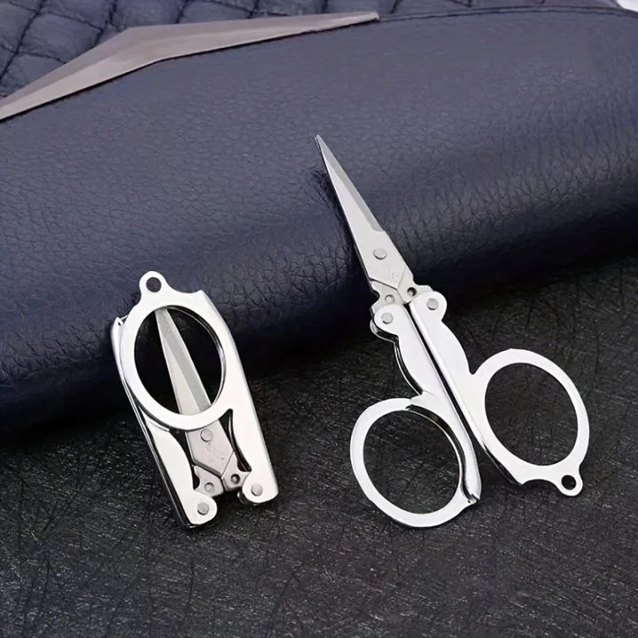 1pc Folding Scissors Pocket Travel Small Crafts Sharp Blade Emergency ...