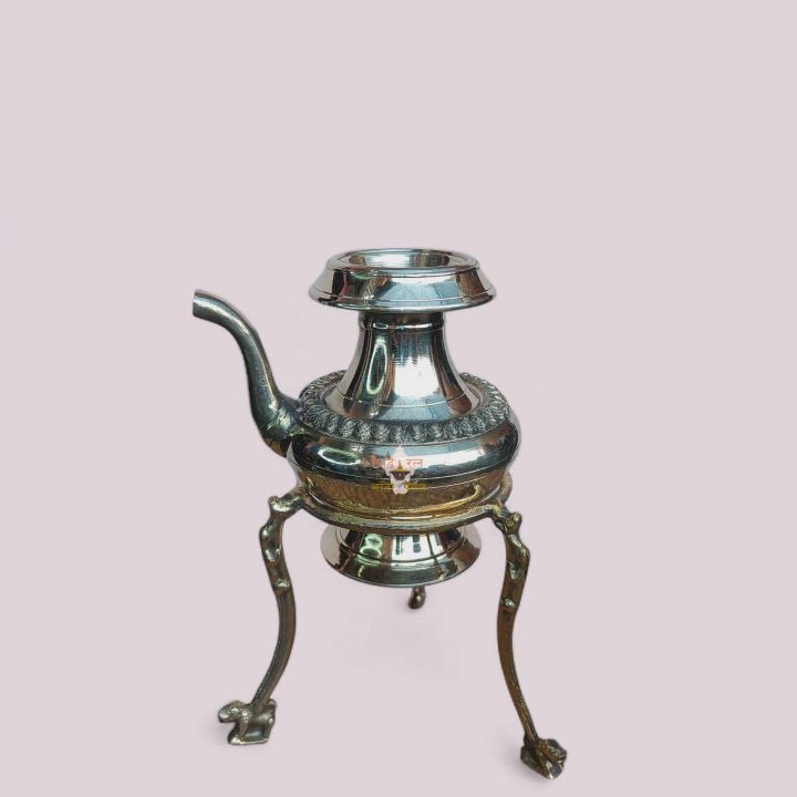 Brass Newari Puja Khutta Kalash 10 inch/25 cm - Medium size | Perfect ...