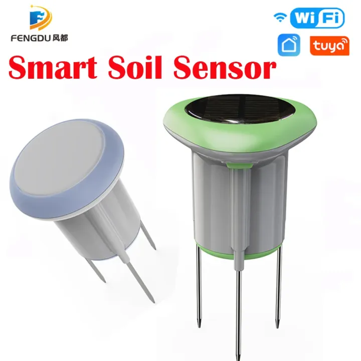 Tuya Smart Solar Soil Sensor IP66 Waterproof 3 in 1 App Control Soil ...