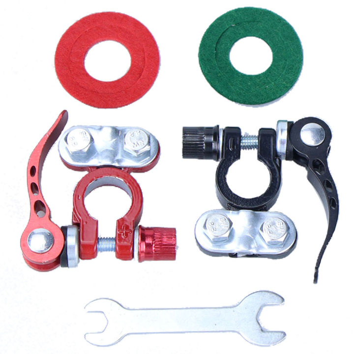 1Pair Battery Terminal Connectors Quick Release Disconnect Auto Cables ...