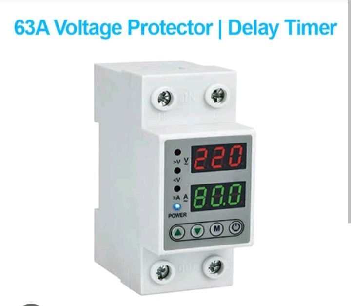 Voltage protector muhafiz 63A Adjustable Over Under Protector Voltage ...