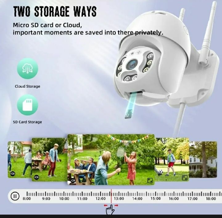 PTZ IP WIFI OUTDOOR FULL TIME COLOUR CAMERA 360 (4mp) with PIR | Daraz.lk