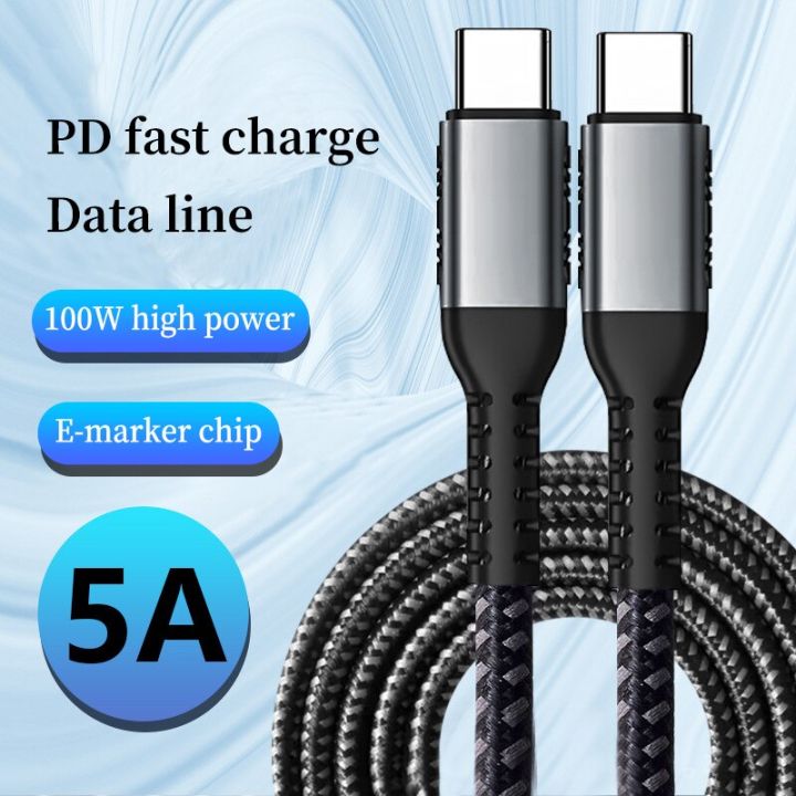 Pd Fast Charge Data Cable 100w Dual Type C Super Fast Charge C To C ...