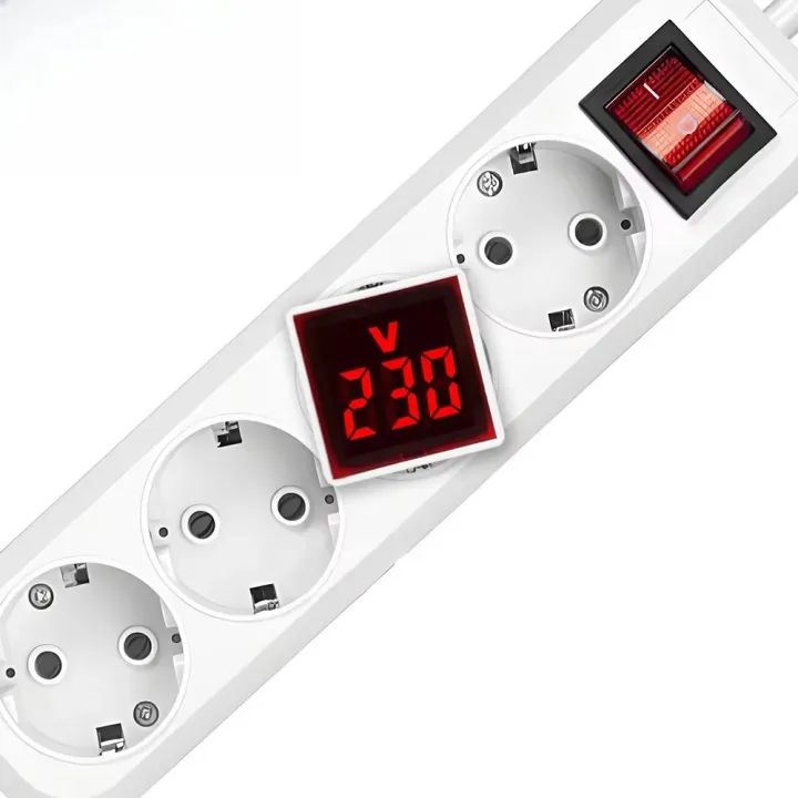 Digital Voltmeter 220V Mini Voltage Meter LED Digital Display Voltmeter ...
