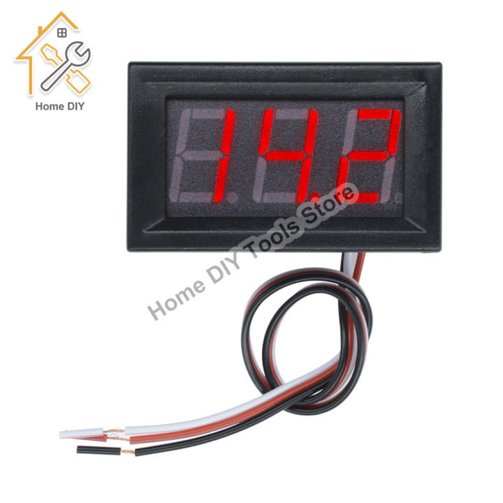 Digital Voltmeter 0.56 Inch DC 0-30V 3 Wire LED Display Voltage Meter ...