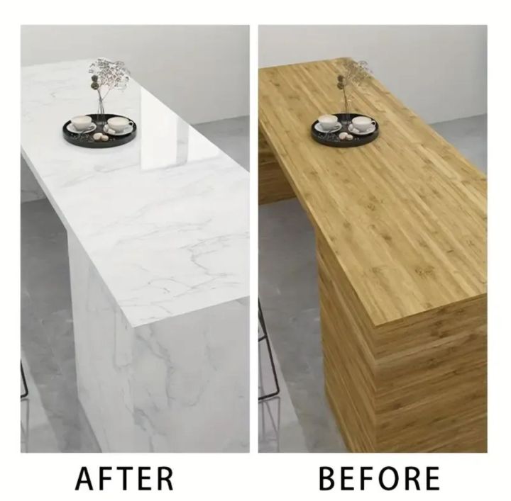 Premium Marble Design Wall Sticker – Waterproof & Oil Proof (Kitchen ...