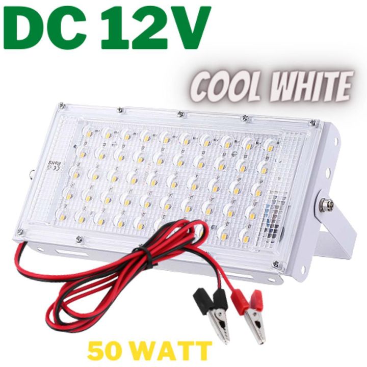 12v DC LED Flood Light 50Watt for Solar and Battery Operated Spotlight ...
